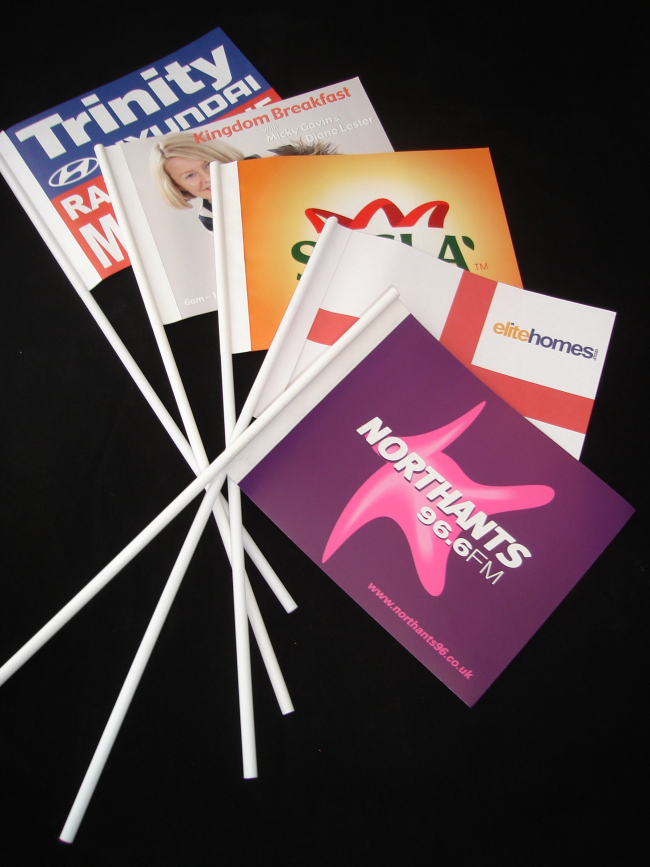170mm x 130mm Hand Waving Flags | Pellacraft | Promotional Merchandise