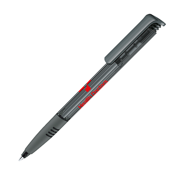 Senator Super Hit Clear Plastic Ballpen With Soft Grip | Pellacraft ...