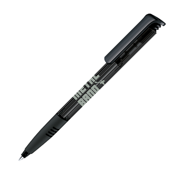 Senator Super Hit Clear Plastic Ballpen With Soft Grip | Pellacraft ...