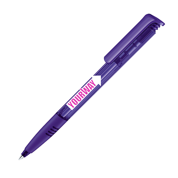 Senator Super Hit Clear Plastic Ballpen With Soft Grip | Pellacraft ...