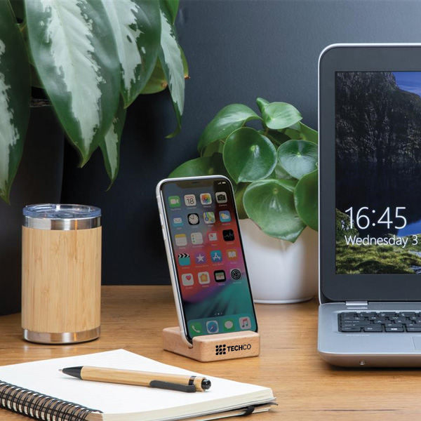 Bamboo Phone Stand | Pellacraft | Promotional Merchandise