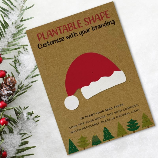 Seeded Paper Shape on Backing Card | Pellacraft | Promotional Merchandise