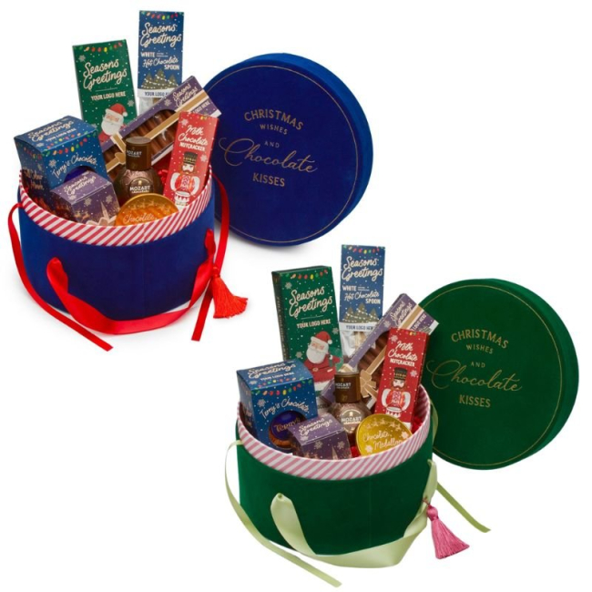 Hat Box filled with Luxury Chocolate | Pellacraft | Promotional Merchandise