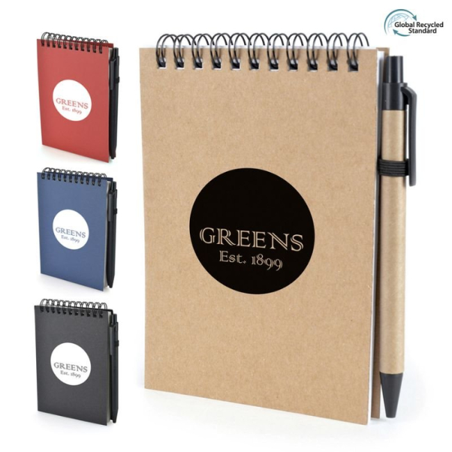 Recycled Flip Jotter A6 Pad And Pen | Pellacraft | Promotional Merchandise