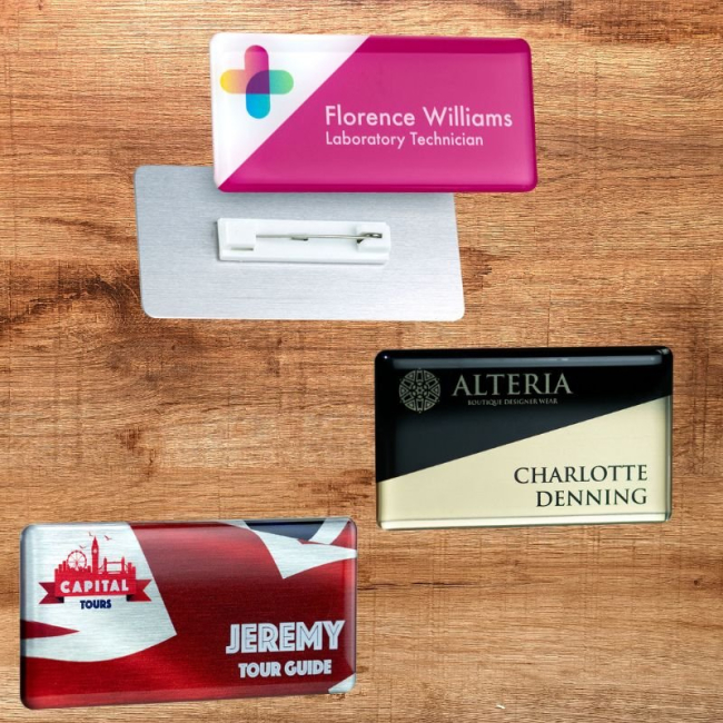 Personalised Metal Name Badges | Pellacraft | Promotional Merchandise