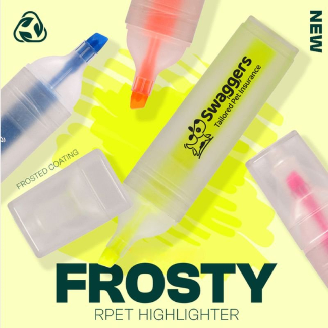 Frosty Highlighter Made From RPET | Pellacraft | Promotional Merchandise