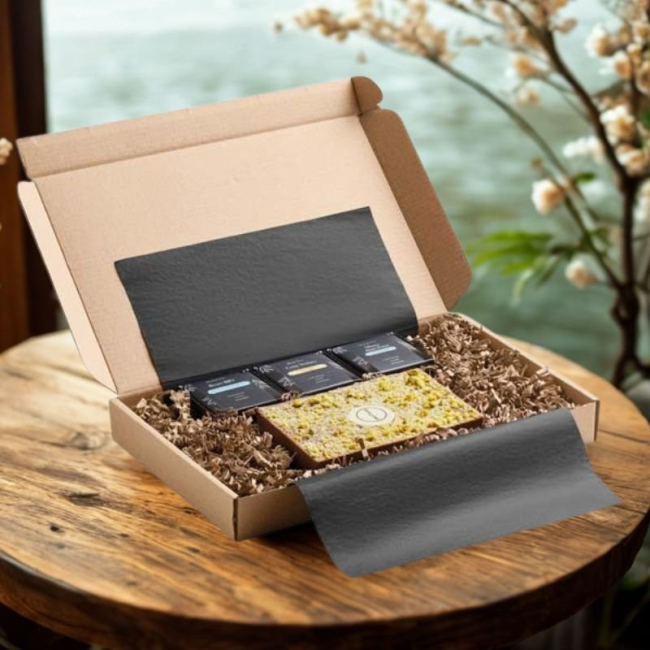 3 Zen Teas & Dubai-style Chocolate Gift Box | Pellacraft | Promotional ...