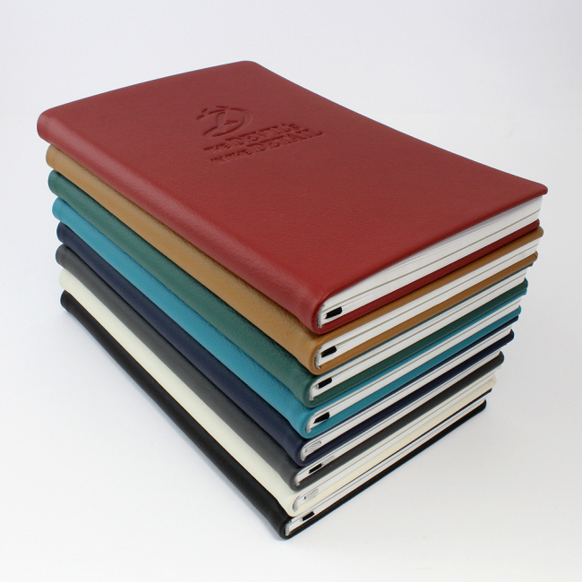 A5 Casebound E Leather Recycled Environmentally Friendly Notebook with ...