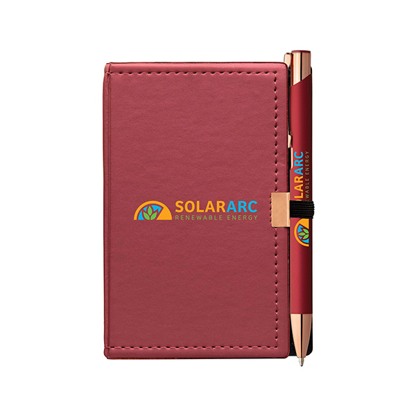 Sticky Note Caddy & Crosby Rose Gold Pen | Pellacraft | Promotional ...