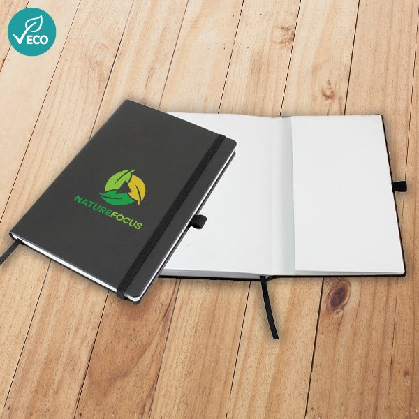 Porto Eco Notebook With Elastic Strap and Pen Loop | Pellacraft | Promotional Merchandise