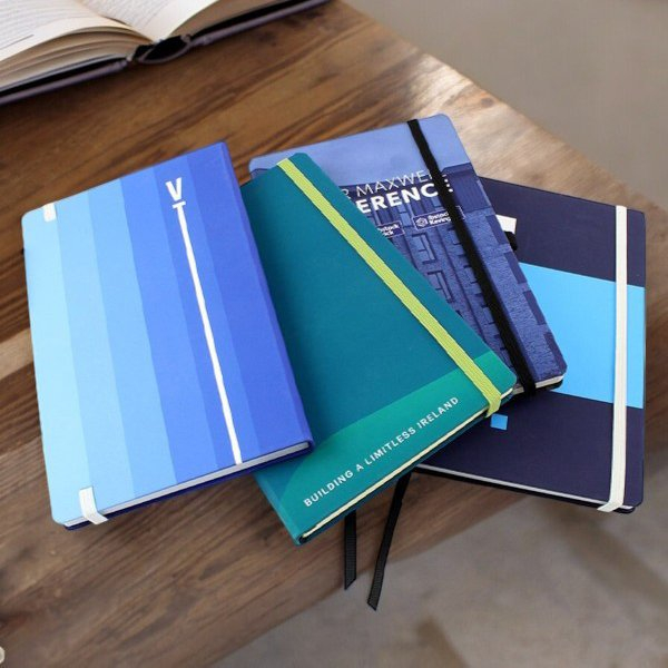 Designer Full Colour A5 Casebound Notebook with Elastic Strap ...