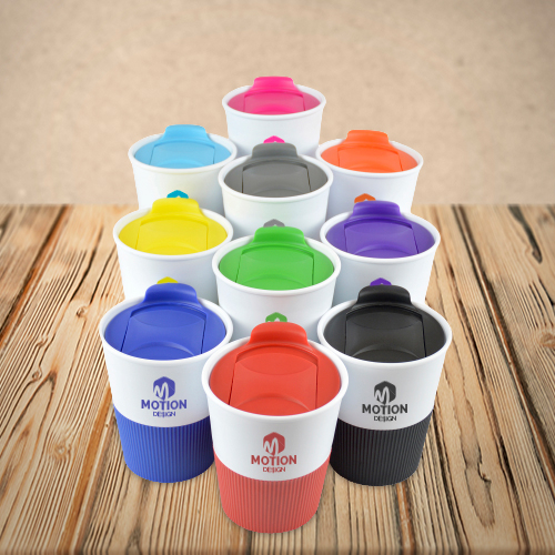 Rubber Based Plastic Take Out Mug 330ml | Pellacraft | Promotional ...