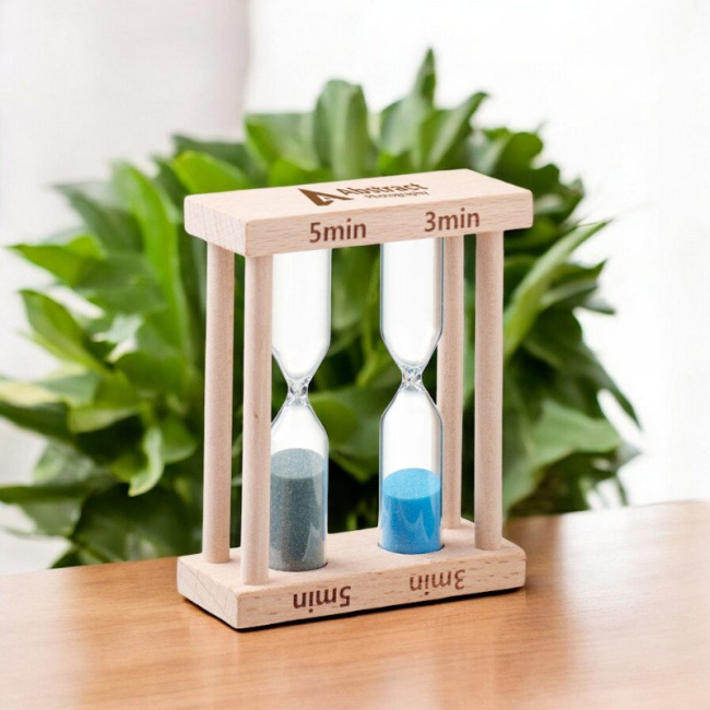 Double Sand Timer | Pellacraft | Promotional Merchandise