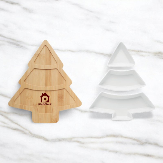 Tree Shaped Bamboo Serving Platter | Pellacraft | Promotional Merchandise