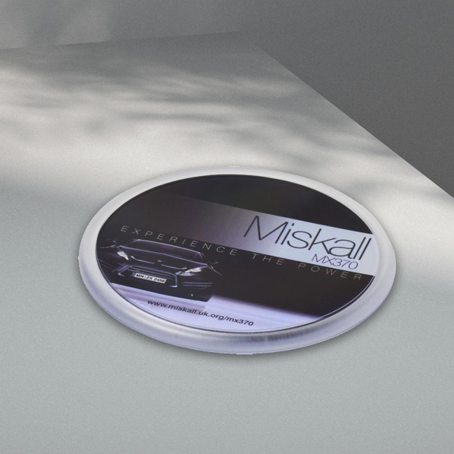 Round Plastic Coaster With Paper Insert | Pellacraft | Promotional ...