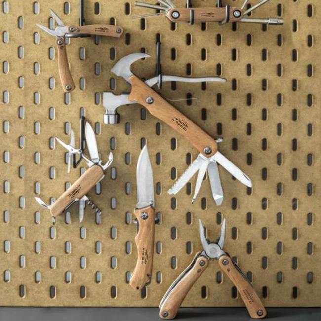 12-Function Medium Wooden Multi-tool | Pellacraft | Promotional Merchandise
