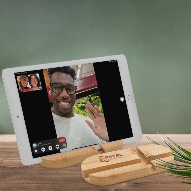 Bamboo Tablet And Phone Holder | Pellacraft | Promotional Merchandise