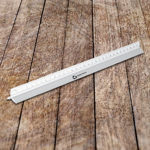 Aluminium Triangle Rule - 30cm | Pellacraft | Promotional Merchandise
