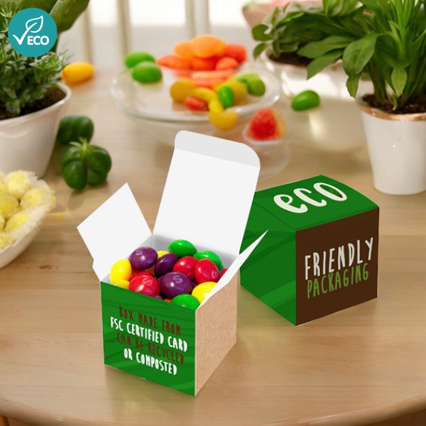 Eco Mini Cube Box - Skittles® (37g) | Pellacraft | Promotional Merchandise