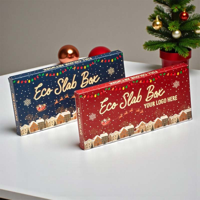 Milk Chocolate -Eco Slab Box- Christmas | Pellacraft | Promotional ...