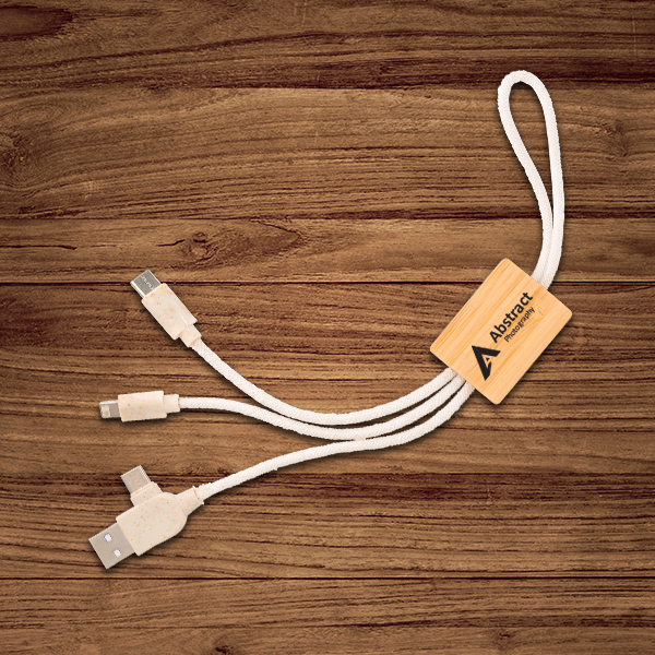 Bamboo USB Charger | Pellacraft | Promotional Merchandise