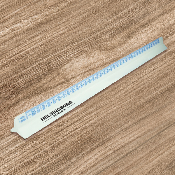 Screen Printed Triangular Scale Rule | Pellacraft | Promotional Merchandise