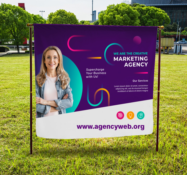 Marching Banner (Personalised) | Pellacraft | Promotional Merchandise