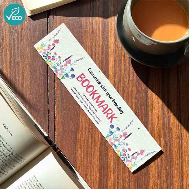 Seeded Paper Bookmarks | Pellacraft | Promotional Merchandise