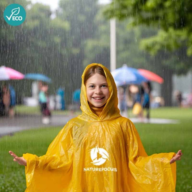 Recycled PEVA Waterproof Poncho | Pellacraft | Promotional Merchandise