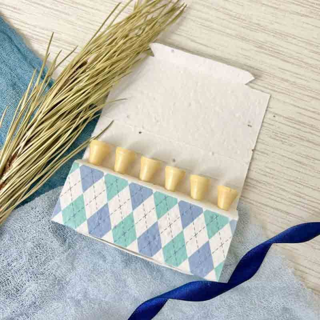 Bamboo Golf Tees in Seeded Paper Box | Pellacraft | Promotional Merchandise