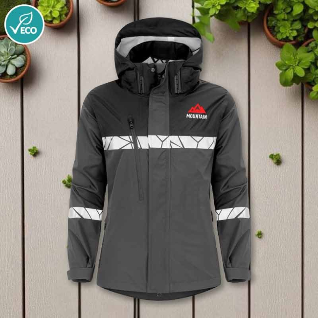Recycled Shell Jacket with Hi-Viz Trim (Women's Fit) | Pellacraft ...