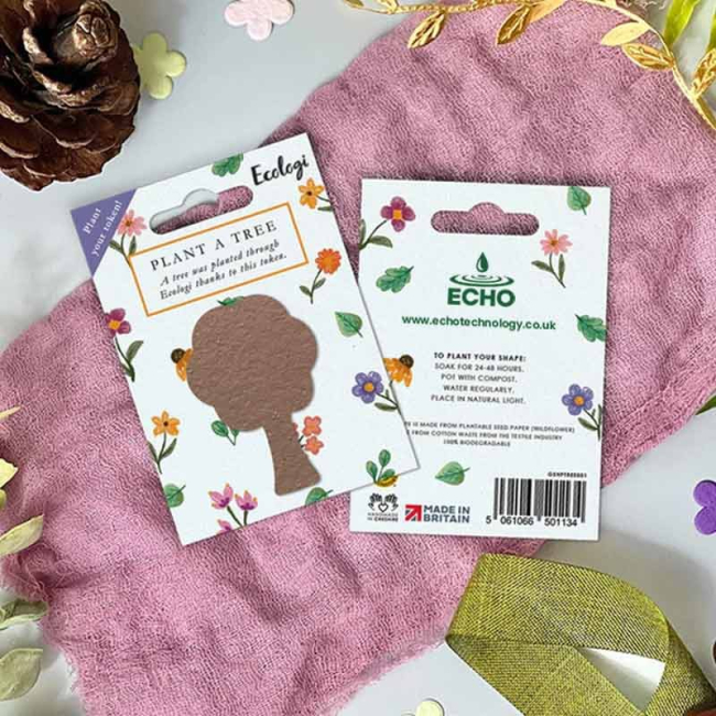 Seeded Paper Shape on Backing Card | Pellacraft | Promotional Merchandise