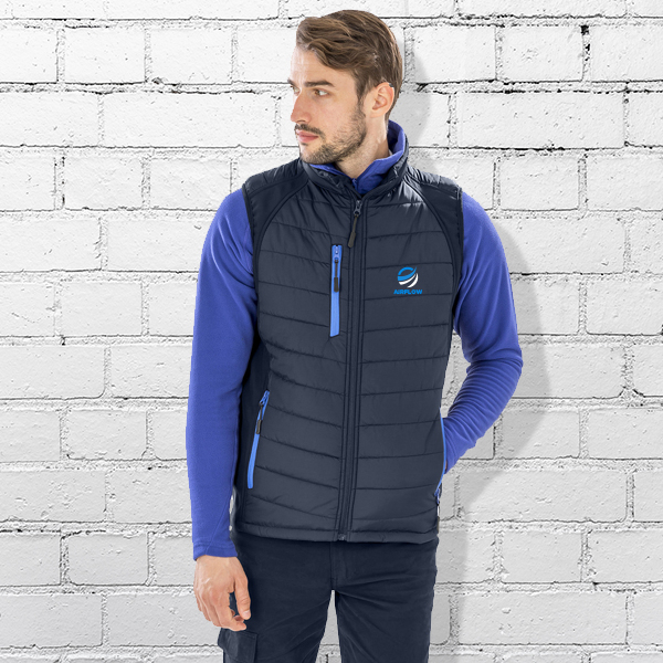 Black Compass Padded Softshell Gilet | Pellacraft | Promotional Merchandise