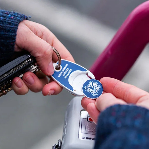 Pop Coin Trolley Keyring | Pellacraft | Promotional Merchandise
