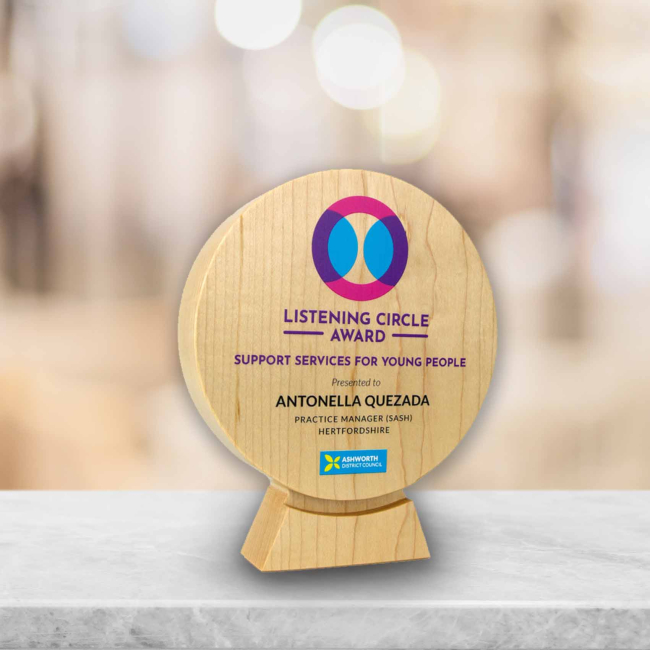 Real Wood Block Award | Pellacraft | Promotional Merchandise