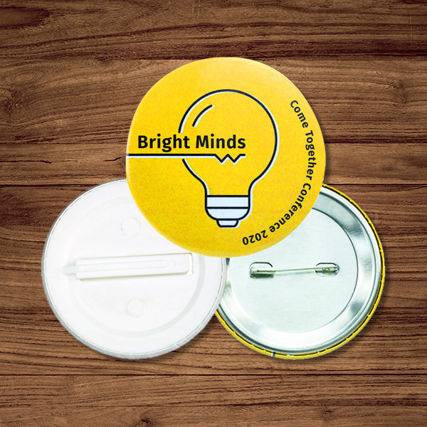 Button Badges 55mm | Pellacraft | Promotional Merchandise