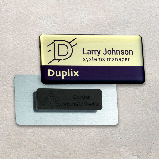 Personalised Metal Name Badges | Pellacraft | Promotional Merchandise
