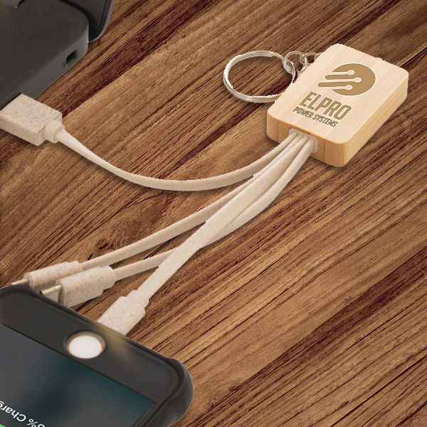 Bamboo Charger and Wheat Straw Charger | Pellacraft | Promotional ...