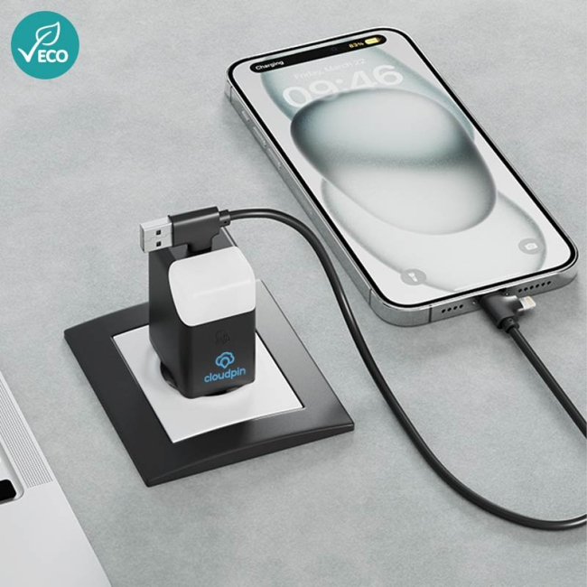 Ice-Gan 65W USB Charging Plug with Light | Pellacraft | Promotional ...