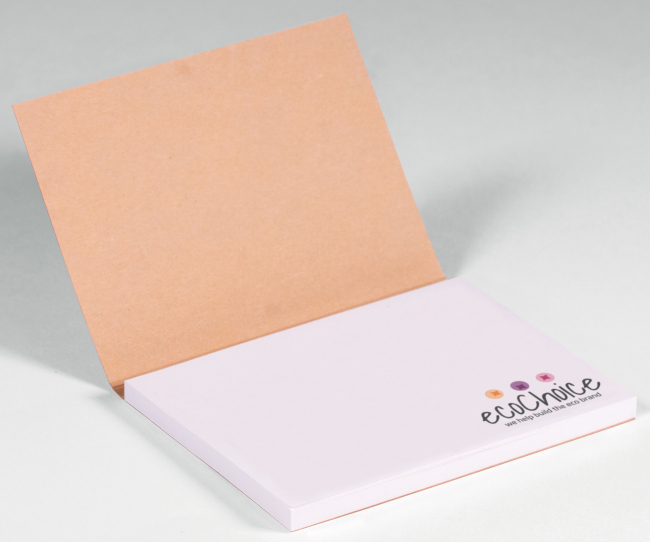 Recycled Soft Cover Sticky Notes | Pellacraft | Promotional Merchandise