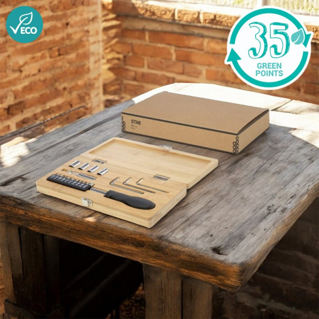 Rivet 19 Piece Bamboo/Recycled Plastic Tool Set | Pellacraft ...